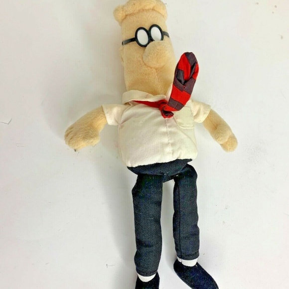 Dilbert | Toys | Dilbert Plush Stuffed Doll Toy Tie Stuck Up 1 In ...